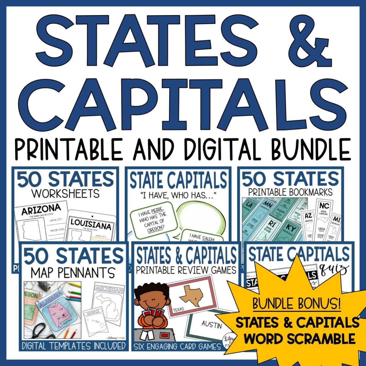 How to Teach Kids the States and Capitals - Literacy In Focus