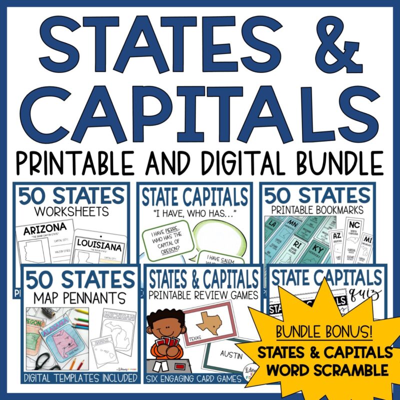 How to Teach Kids the States and Capitals - Literacy In Focus