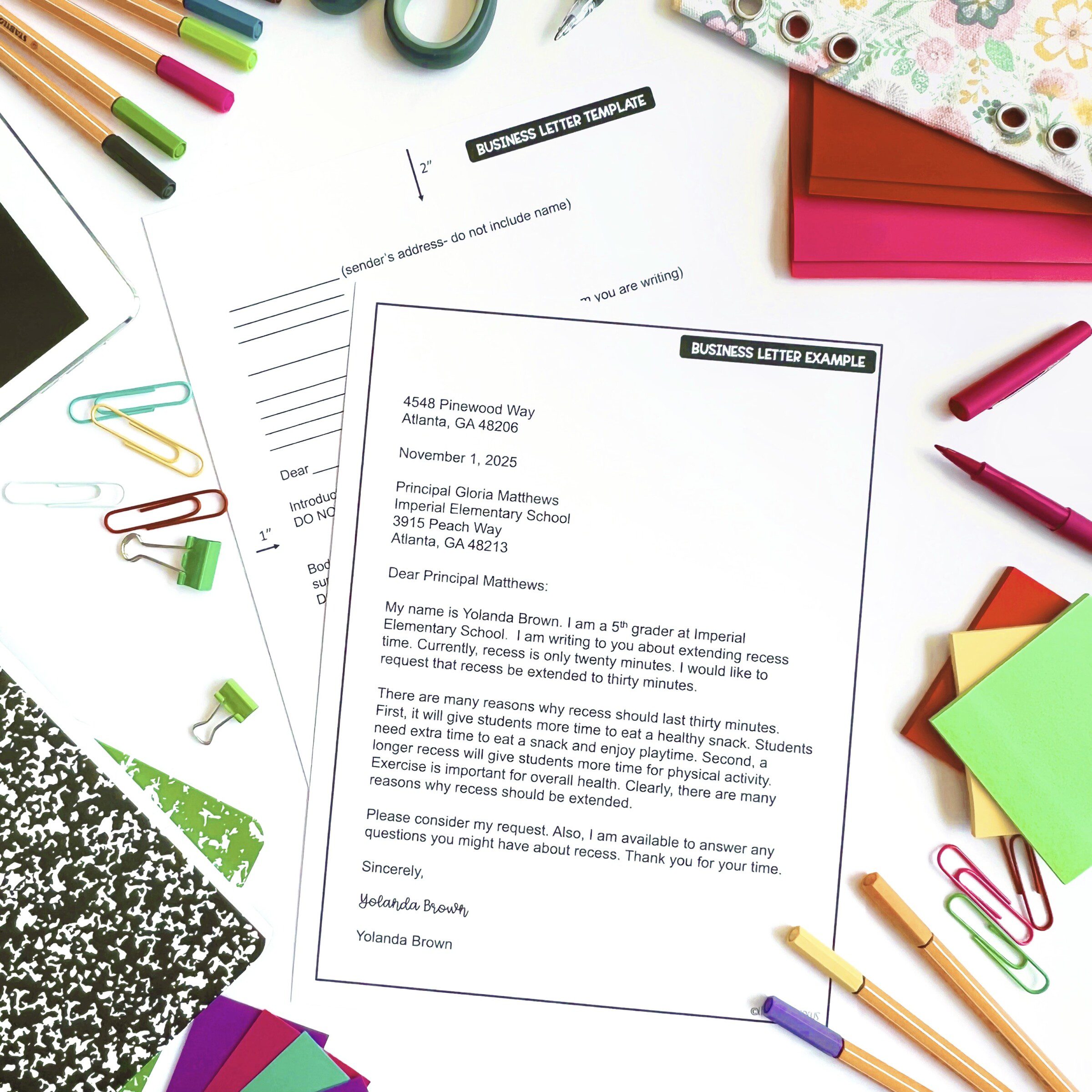 How to Write a Business Letter Lesson Plan and Activities for Students ...