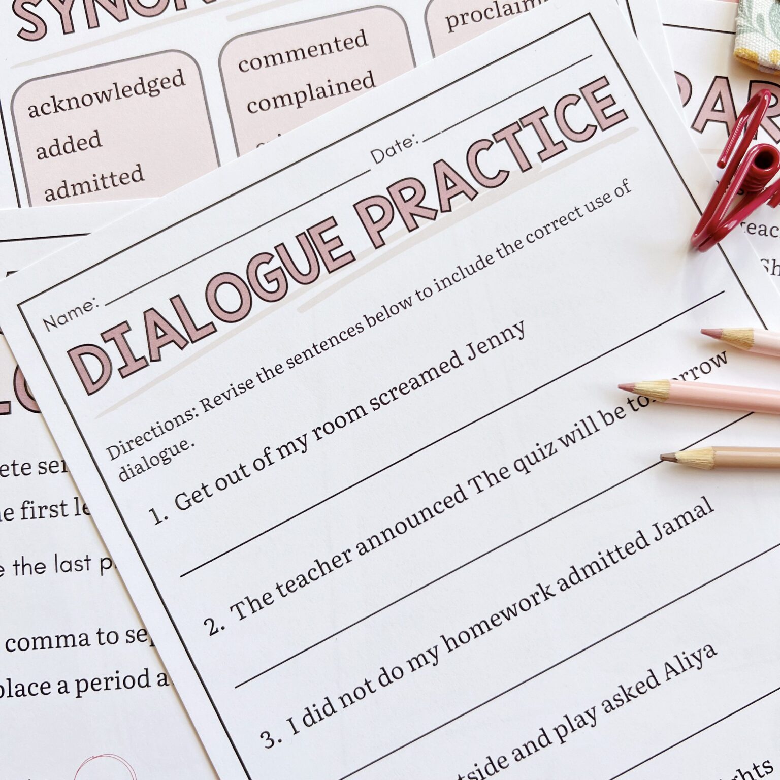 Teaching Students to Write Dialogue: A Cooperative Lesson Plan ...