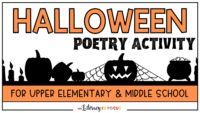 Halloween Poetry Activity for Upper Elementary and Middle School ...