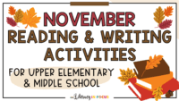 November Reading and Writing Activities - Literacy In Focus