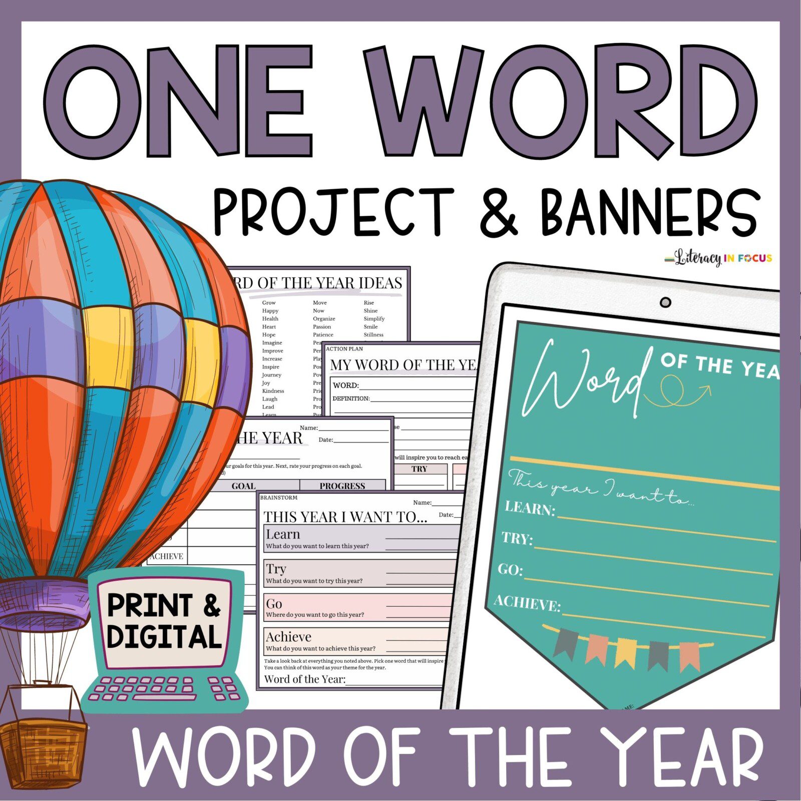One Word Project Activities and Examples for Students - Literacy In Focus