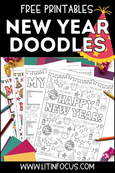 Free Goal Worksheet and Happy New Year Coloring Pages For Kids ...