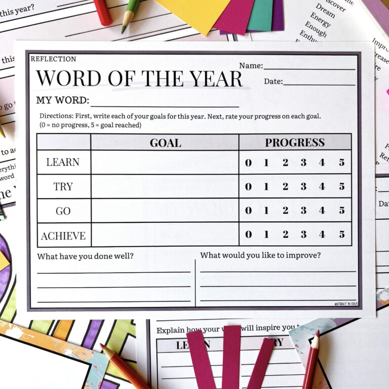 One Word Project Activities and Examples for Students - Literacy In Focus