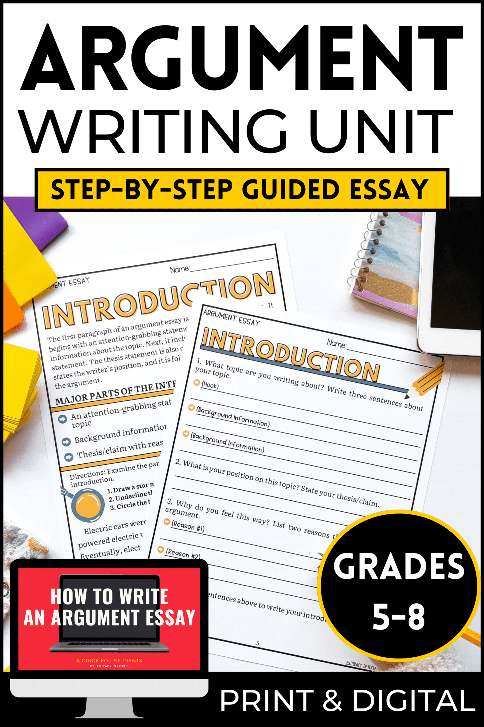 How to Write an Argumentative Essay for Students with Examples ...