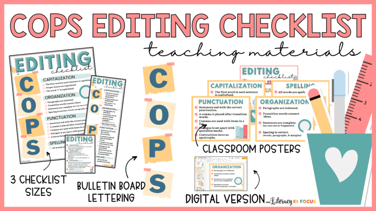 Improve Student Writing with COPS: A Simple Strategy for Editing ...
