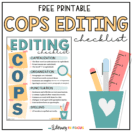 Improve Student Writing with COPS: A Simple Strategy for Editing ...