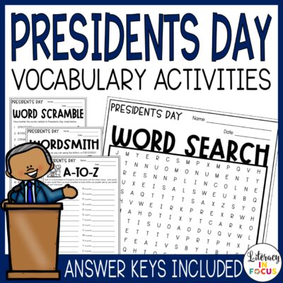Presidents Day Activity for Elementary and Middle School Students ...