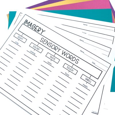 Free Printable PDF | 100 Sensory Words List - Literacy In Focus