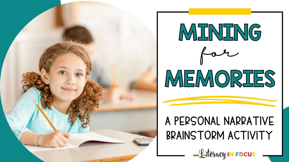 Personal Narrative Brainstorming Activity | How to Pick a Topic ...