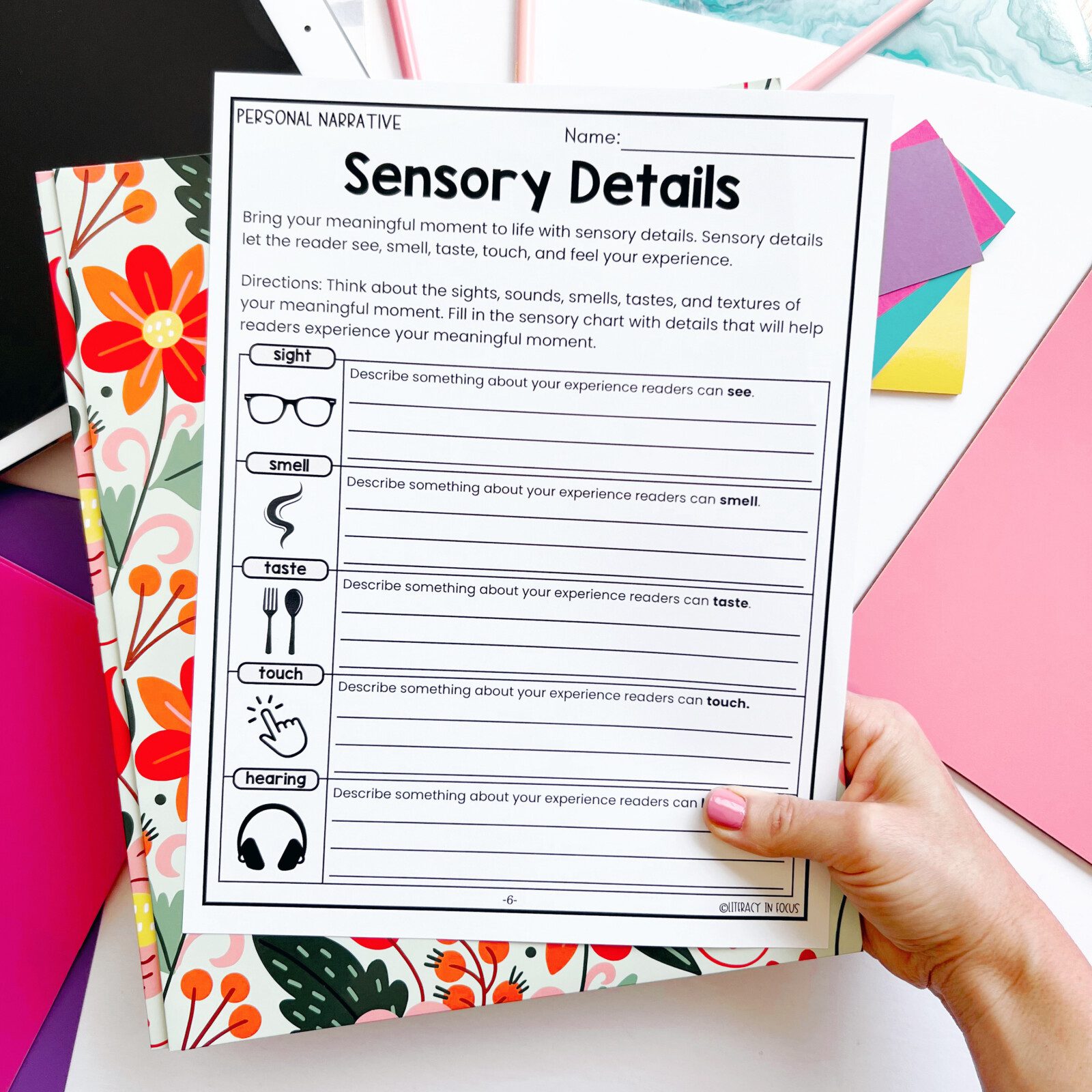 Personal Narrative Anchor Chart | Free Printable PDF - Literacy In Focus