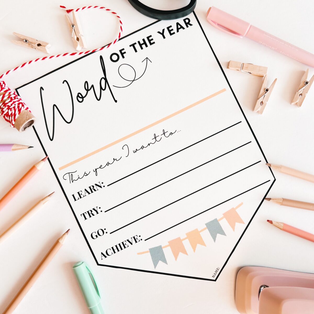 Word of the Year Ideas List for Students | Printable PDF - Literacy In ...