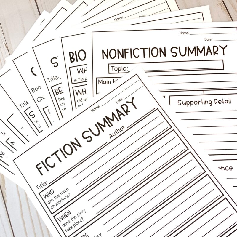 Anchor Chart for Teaching Nonfiction Summarizing - Literacy In Focus