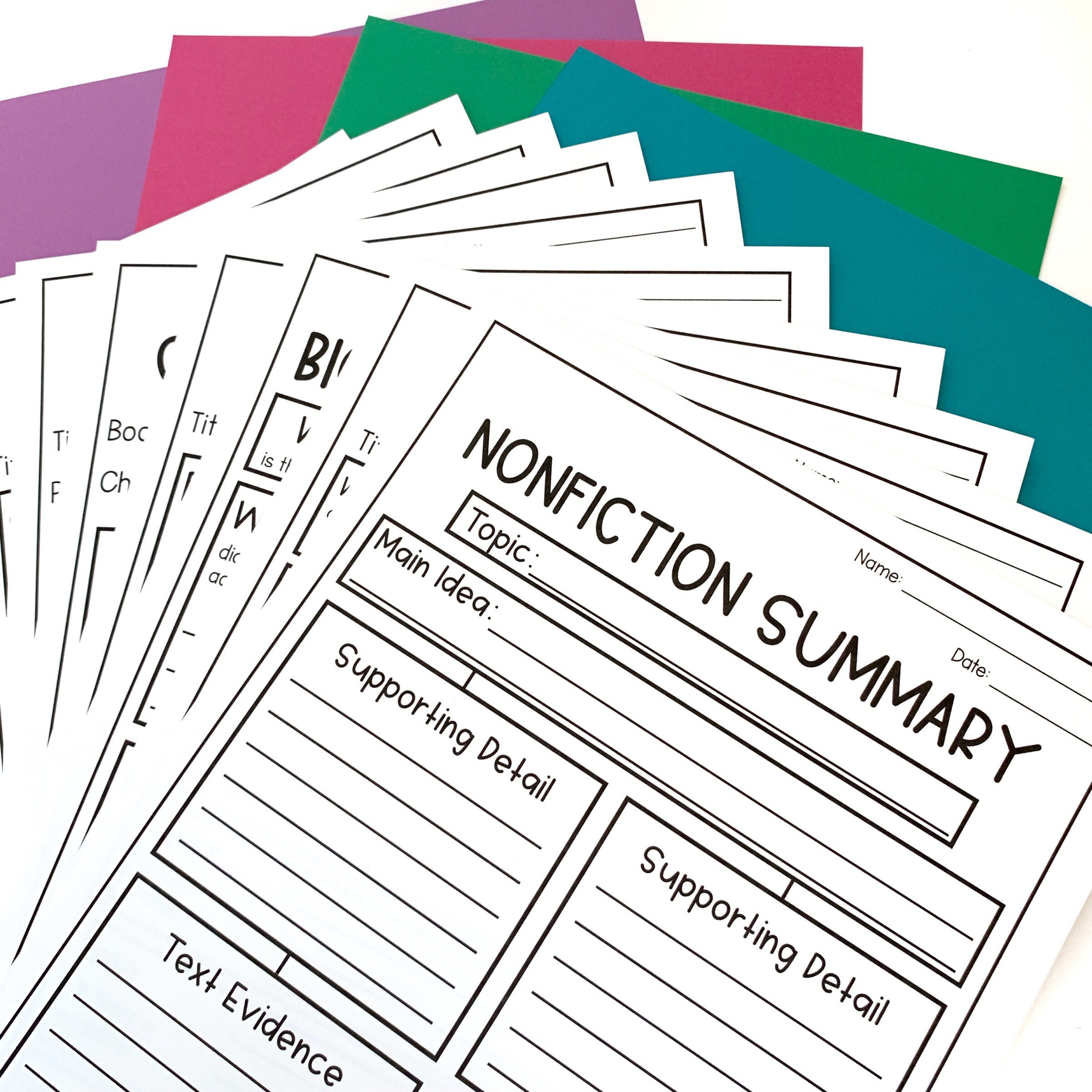 Anchor Chart for Teaching Nonfiction Summarizing - Literacy In Focus
