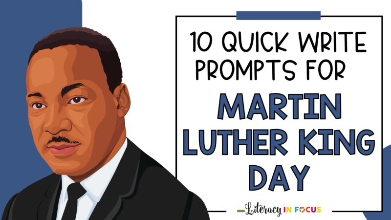 Martin Luther King Day Writing Activity for Elementary & Middle School ...