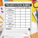 Oral Presentation Rubric | Free Printable PDF - Literacy In Focus
