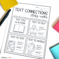 Making Text Connections Mentor Text Activity for Students - Literacy In ...