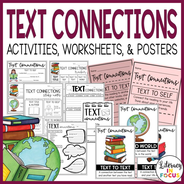 Text Connections Graphic Organizer PDF - Literacy In Focus