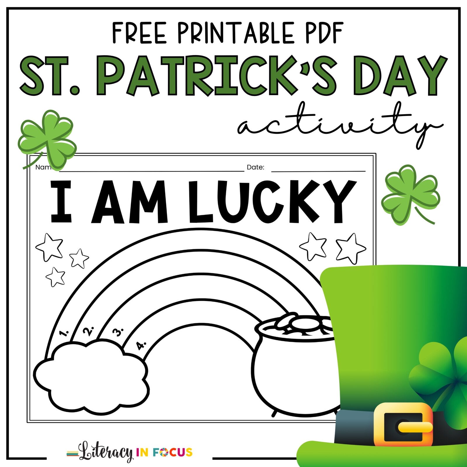 St. Patrick's Day Activity for Kids | Free Printable PDF - Literacy In ...