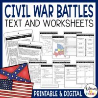 Civil War Battles Timeline Activity | Free Worksheet - Literacy In Focus
