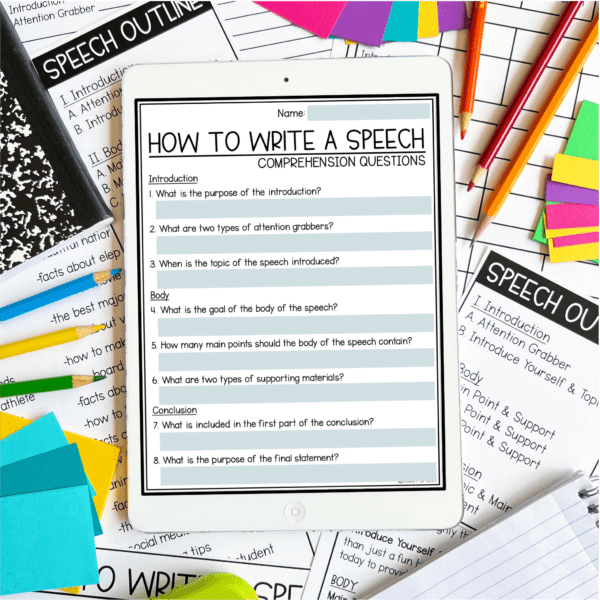 Unique and Fun Speech Topic Ideas For Students - Literacy In Focus