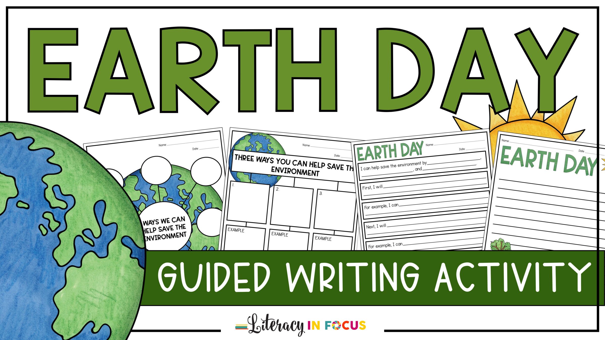 Earth Day Writing Activity for Kids - Literacy In Focus
