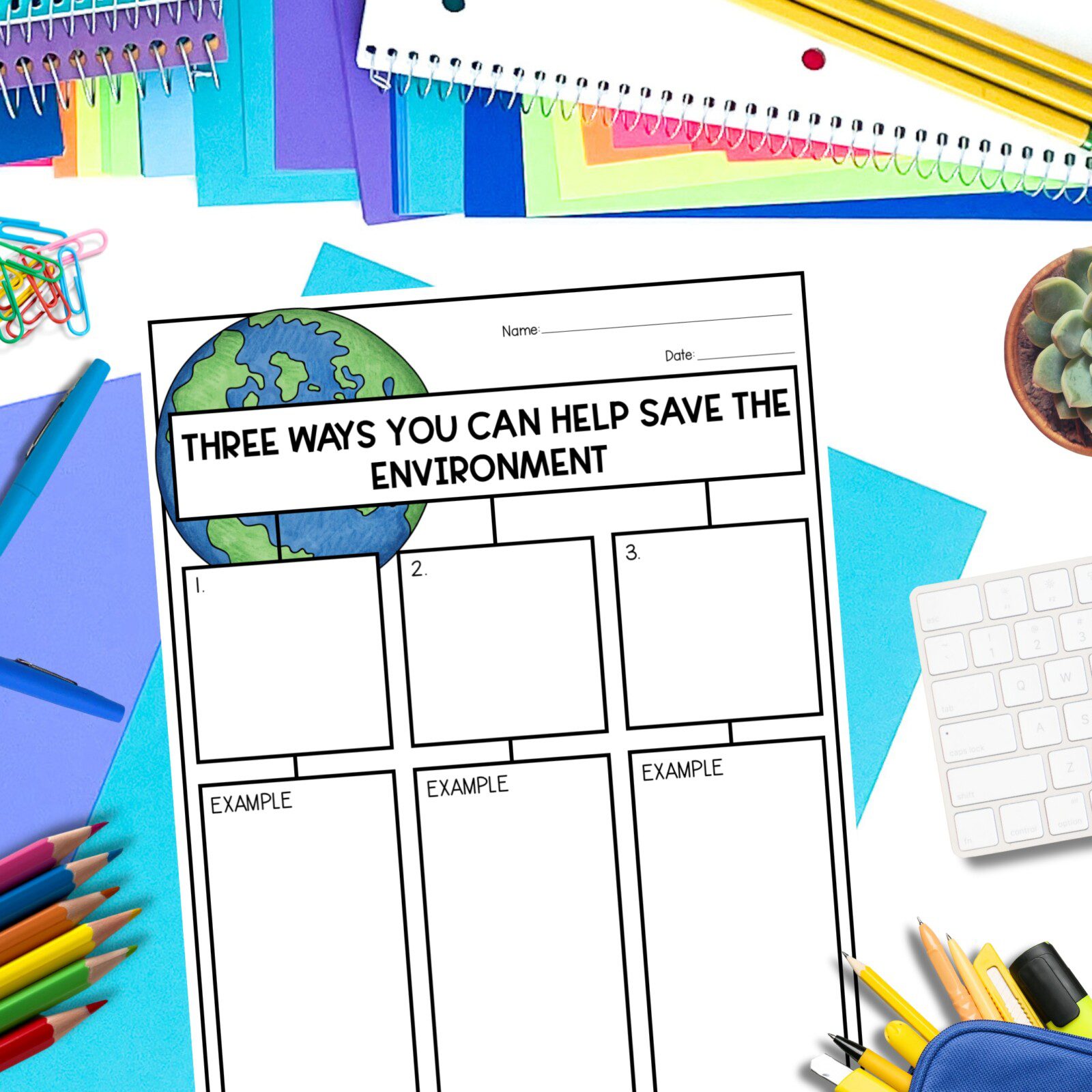 Earth Day Writing Activity for Kids - Literacy In Focus