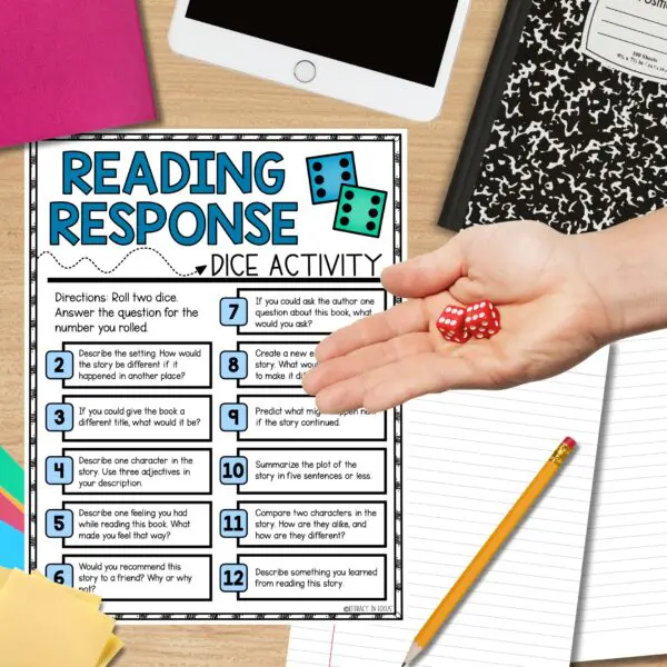 Reading Response Questions for Any Fiction Book - Literacy In Focus