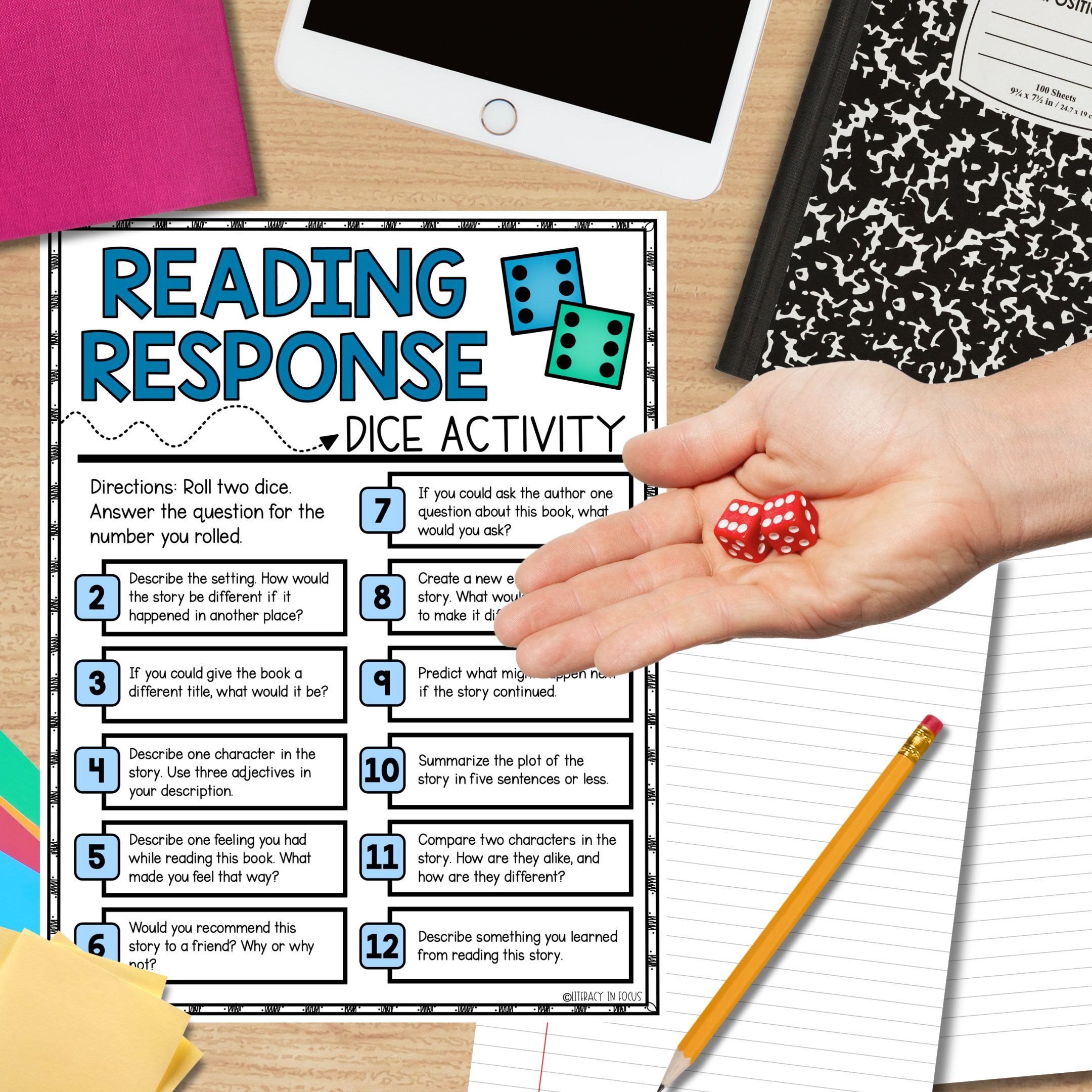 Reading Response Questions For Any Book PDF - Literacy In Focus