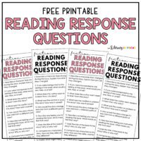 Reading Response Questions For Any Book PDF - Literacy In Focus