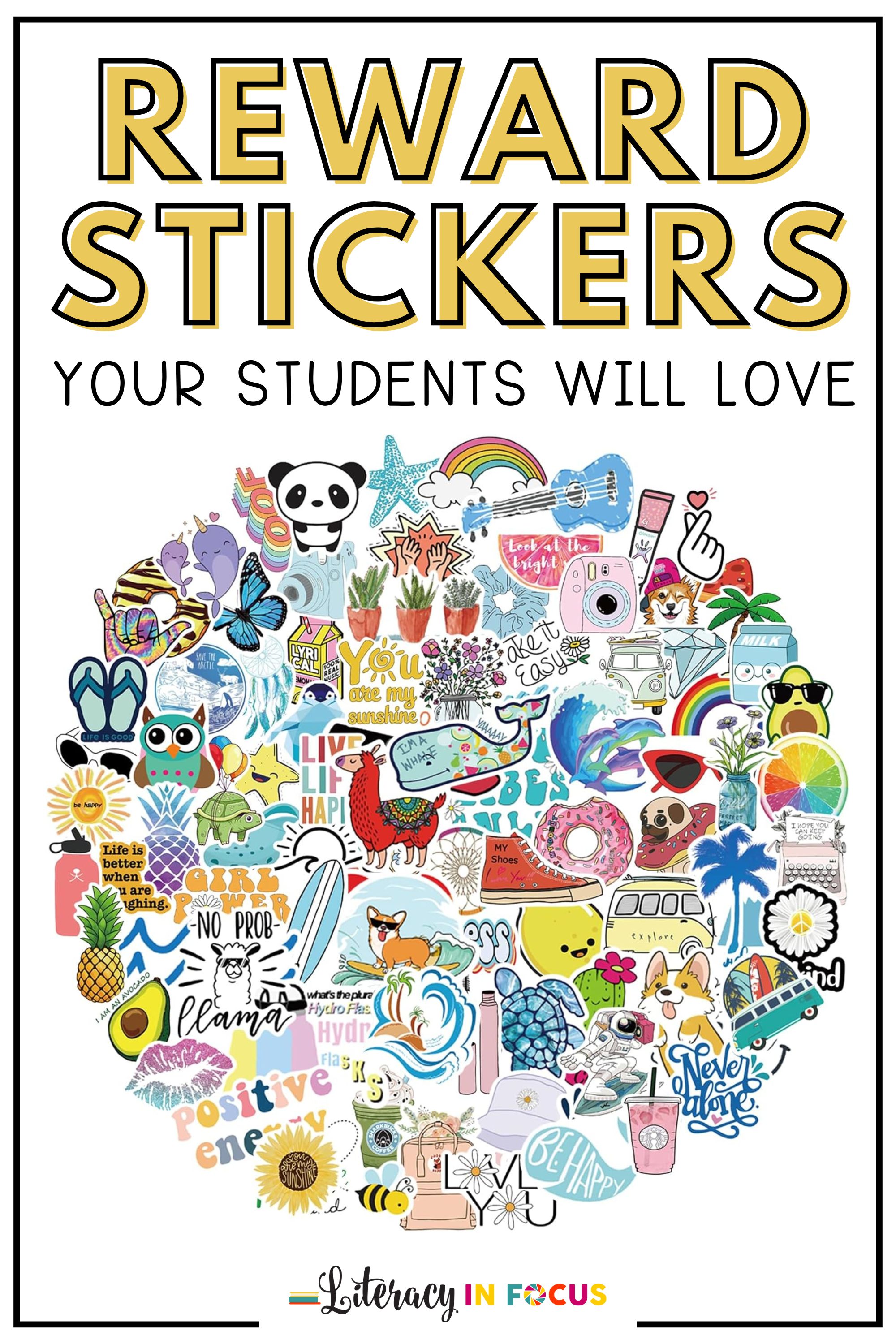 classroom reward stickers - Literacy In Focus