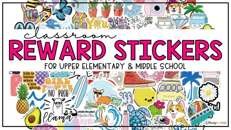 Reward Stickers for Classroom Sticker Shop - Literacy In Focus