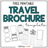 Free Travel Brochure Template Printable PDF - Literacy In Focus