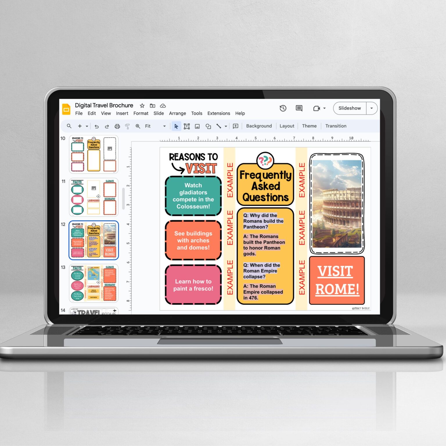Travel Brochure Template and Research Project - Literacy In Focus