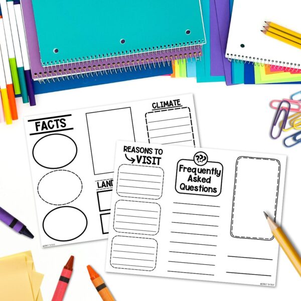 Travel Brochure Template and Research Project - Literacy In Focus