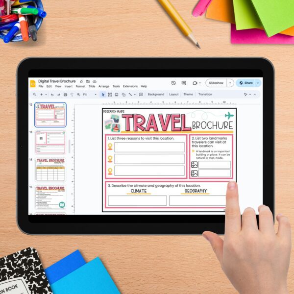Free Travel Brochure Template Printable PDF - Literacy In Focus