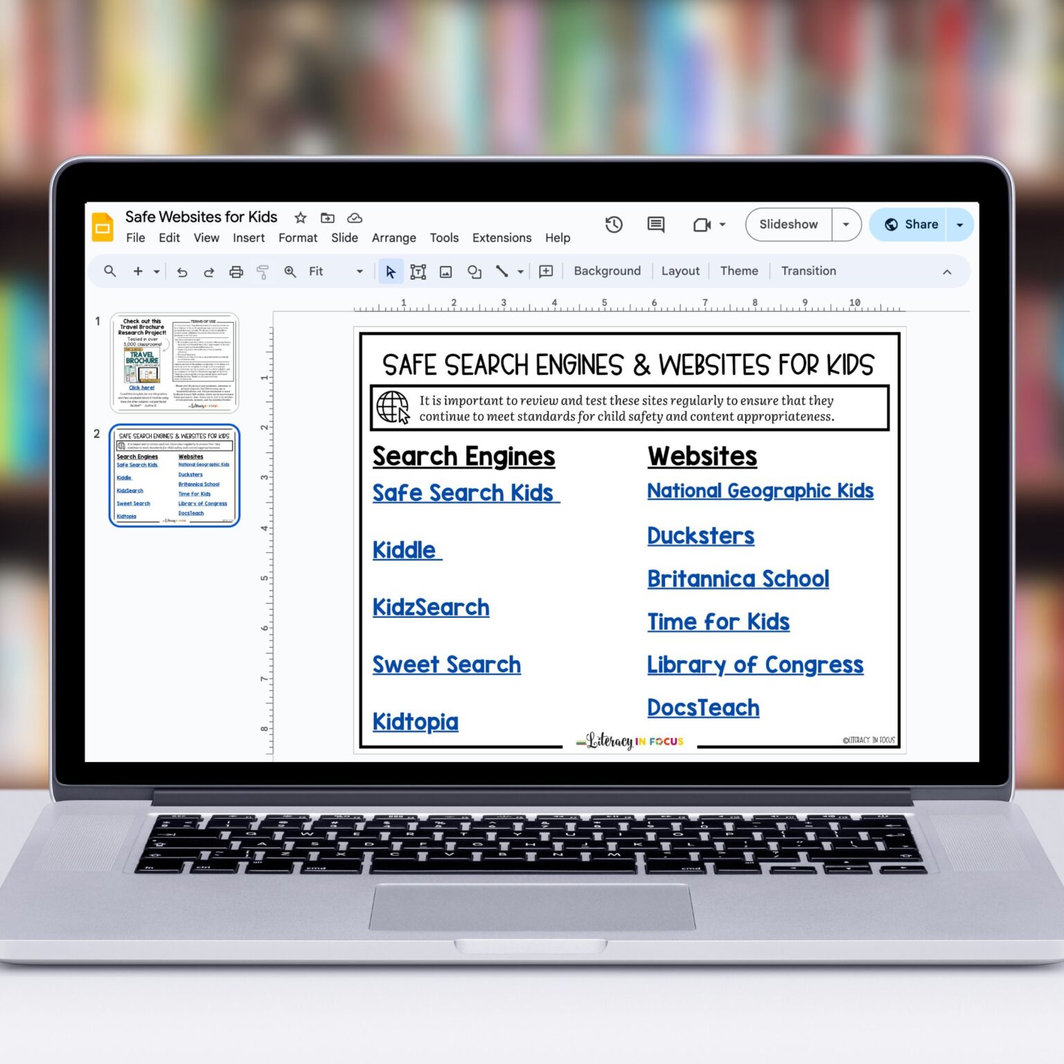 Free List of Safe Research Websites for Kids - Literacy In Focus