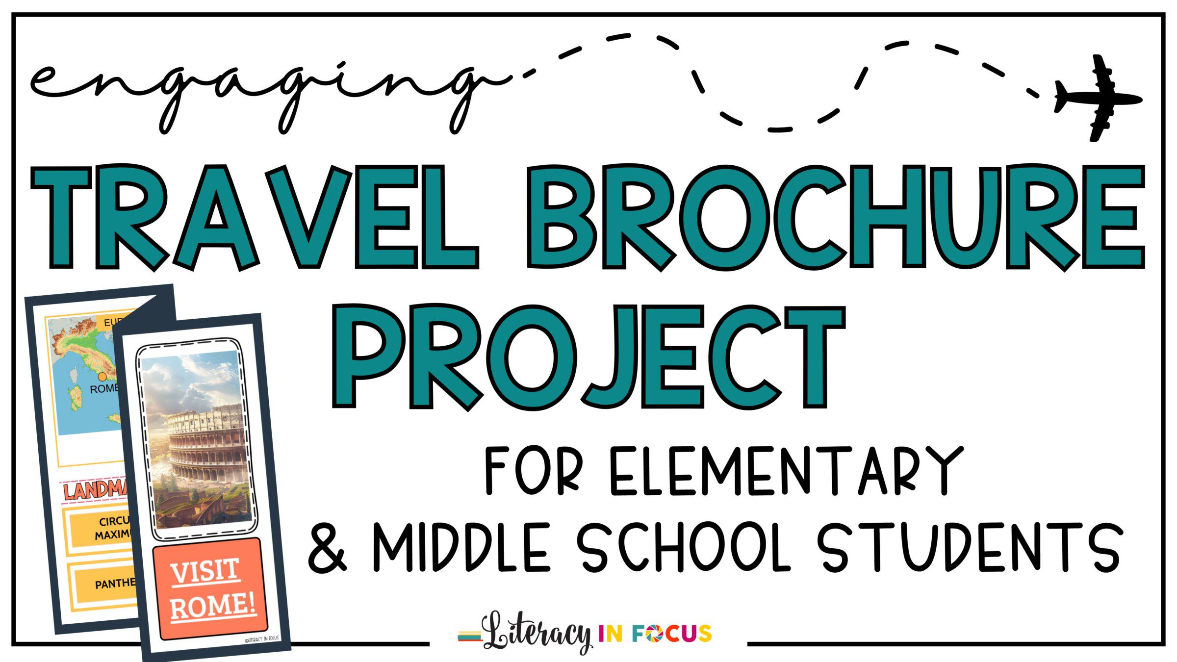 Travel Brochure Template and Research Project - Literacy In Focus